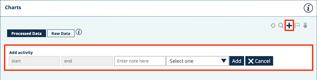 Adding A Sub Activity To An Existing Activity In The Hexoskin Dashboard